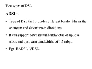 Methods of connecting internet | PPTX
