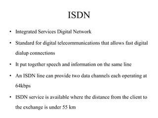 Methods of connecting internet | PPTX