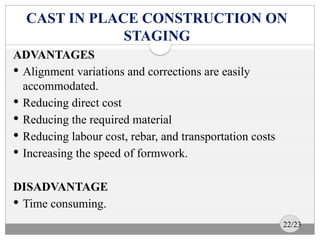 METHODS OF CONSTRUCTION OF BRIDGES. different types application ...