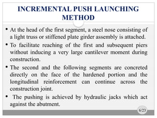 METHODS OF CONSTRUCTION OF BRIDGES. different types application ...