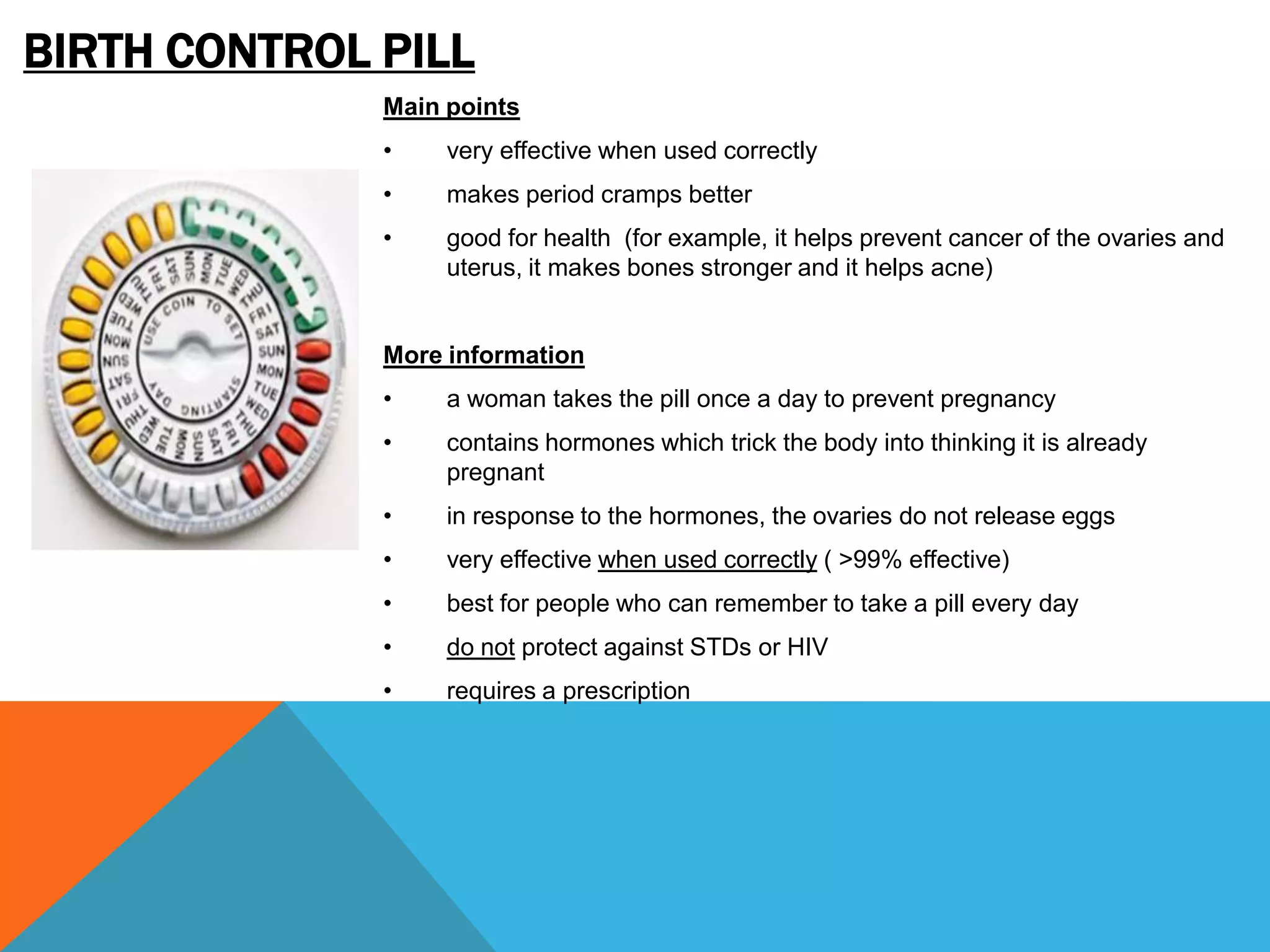 Methods of contraception | PPTX