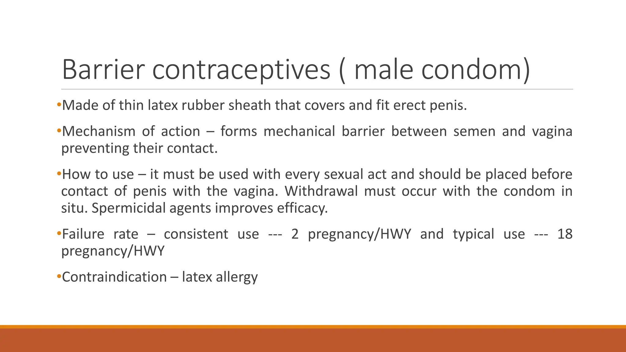 Methods of contraception and its application , contracindication and ...