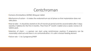 Methods of contraception and its application , contracindication and ...