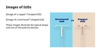 INTRAUTERINE METHODS of contraception -gynaecology | PPTX