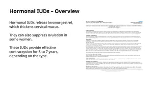 INTRAUTERINE METHODS of contraception -gynaecology | PPTX