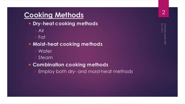 Methods of cooking