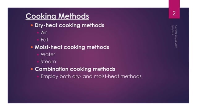 Methods of cooking | PPT