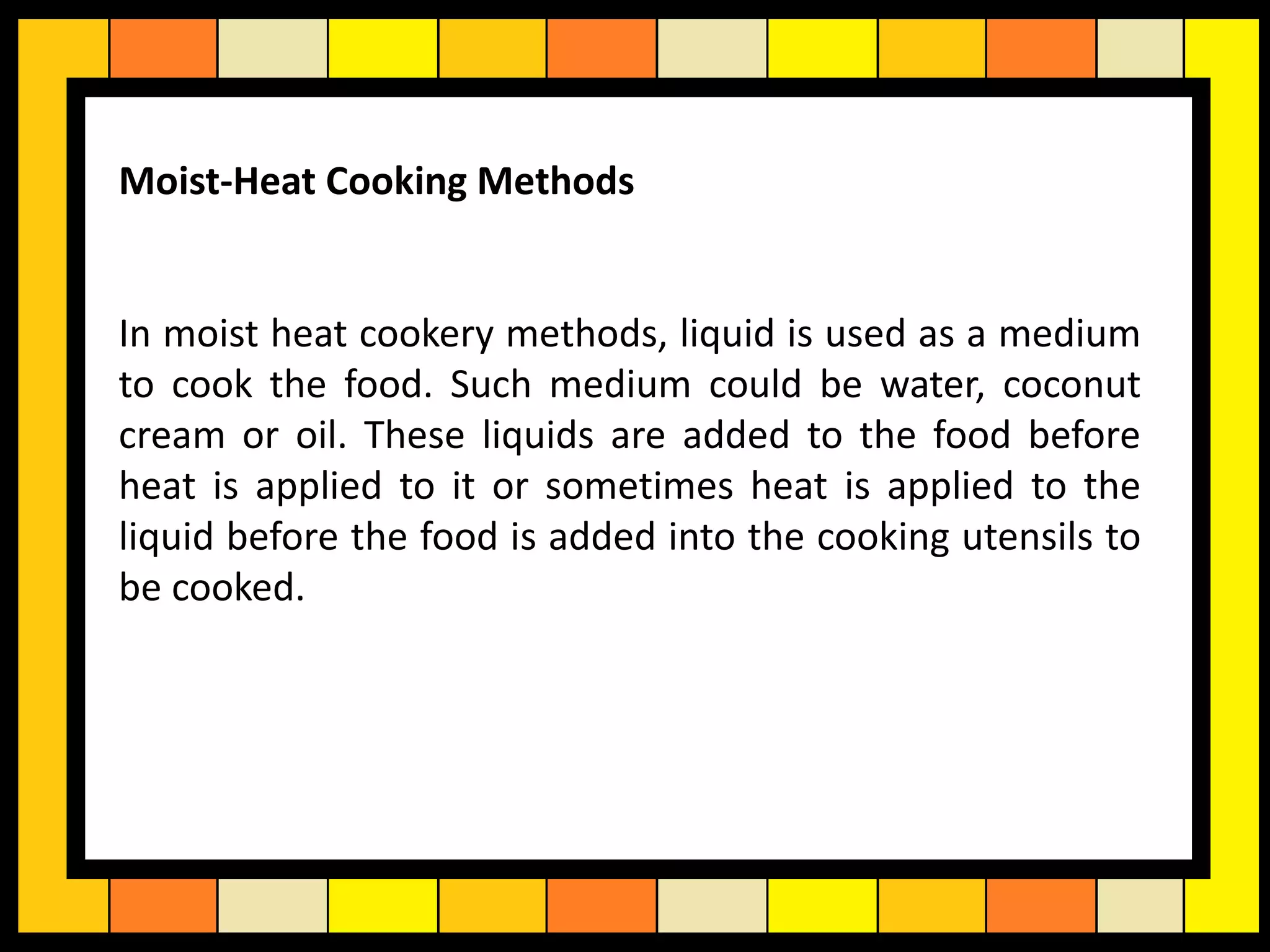 Methods of cooking | PPTX