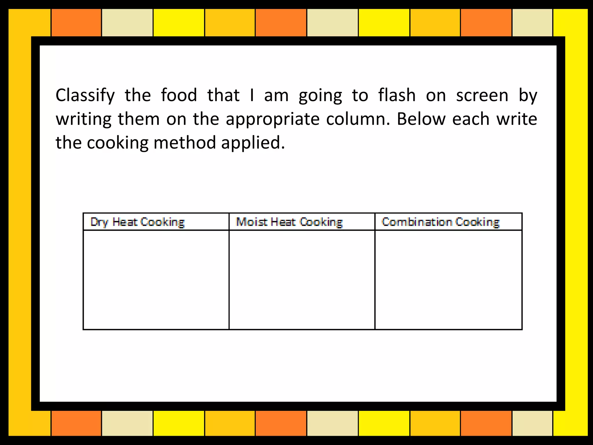 Methods of cooking | PPTX