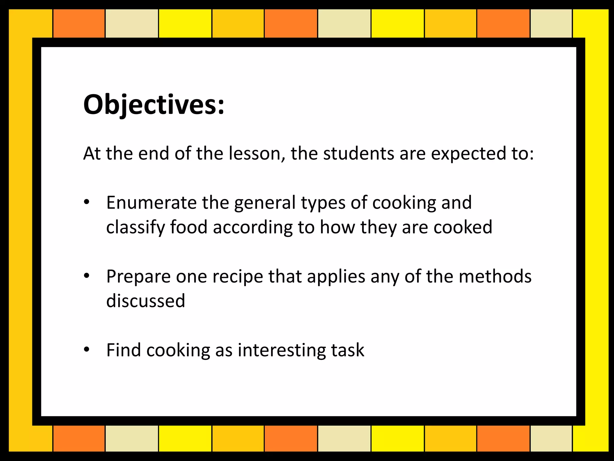 Methods of cooking | PPTX