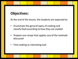 Methods of cooking | PPTX