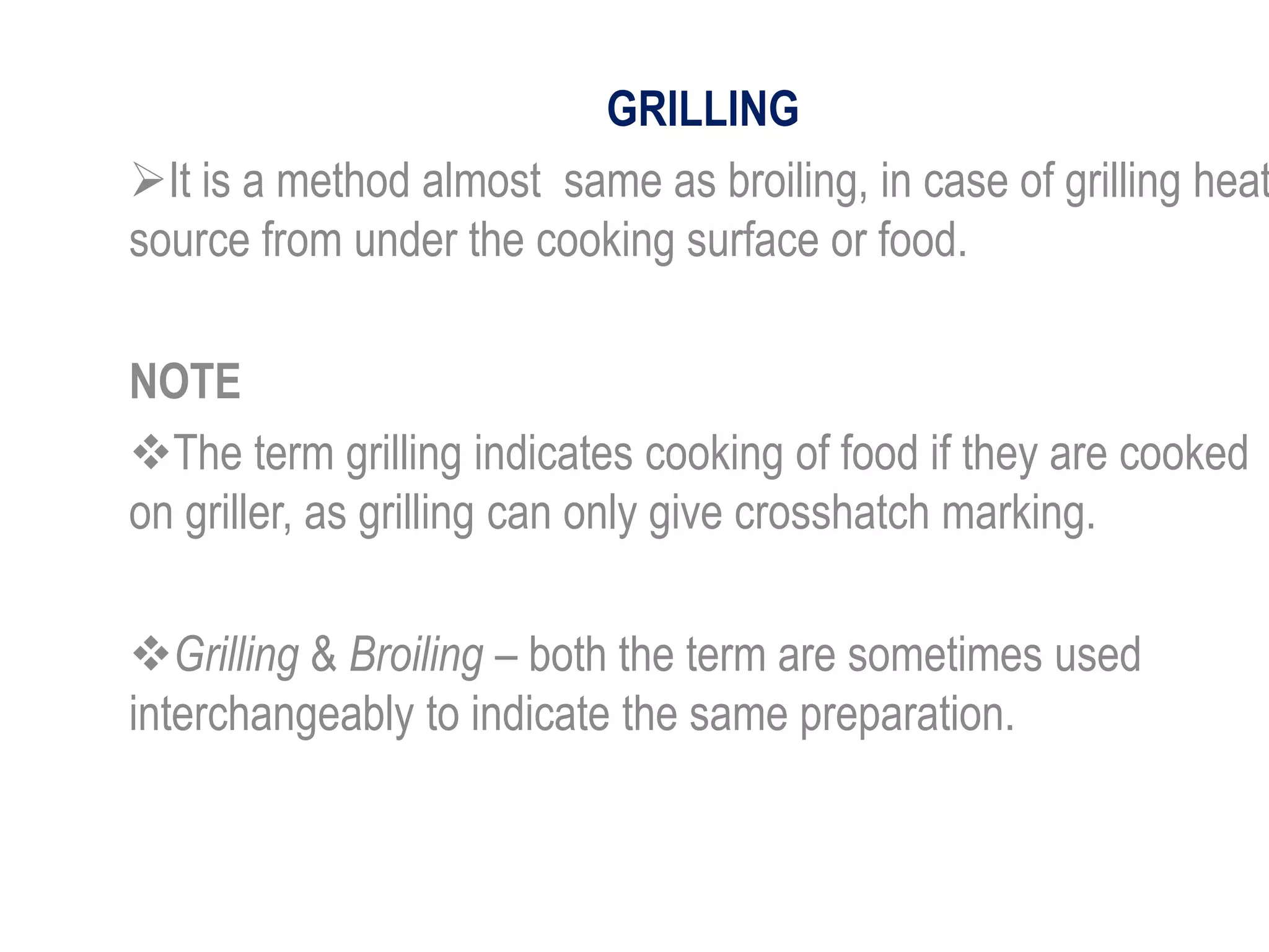 METHODS OF COOKING.pptx | Barbecues and Grilling | Food & Drink