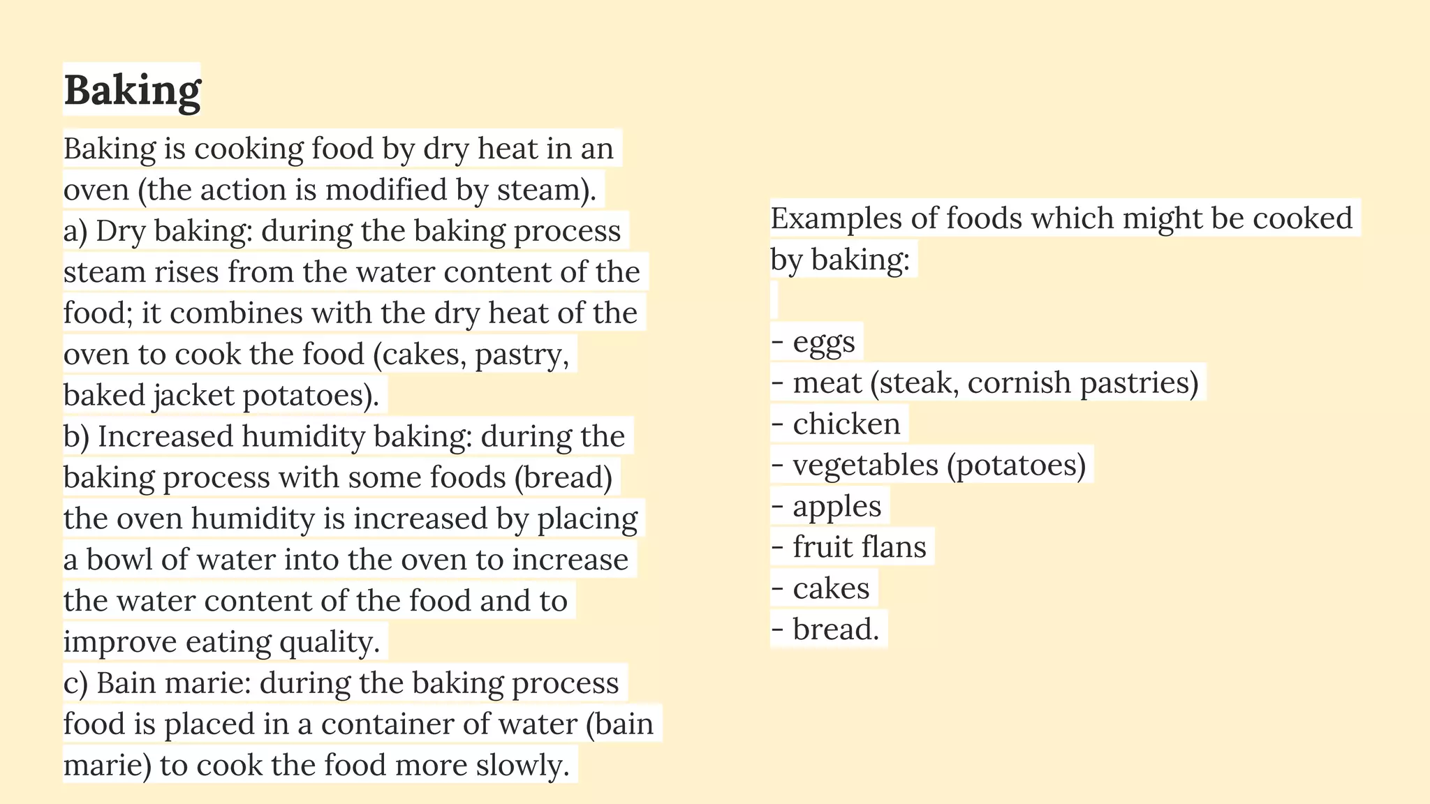 Methods of cooking food | PPTX