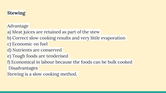 Methods of cooking food | PPTX | Cooking | Food & Drink