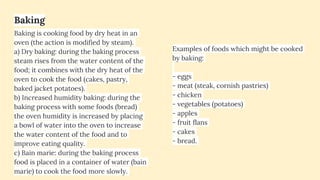 Methods of cooking food | PPTX