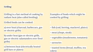 Methods of cooking food | PPTX