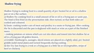 Methods of cooking food | PPTX