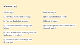 Methods of cooking food | PPTX