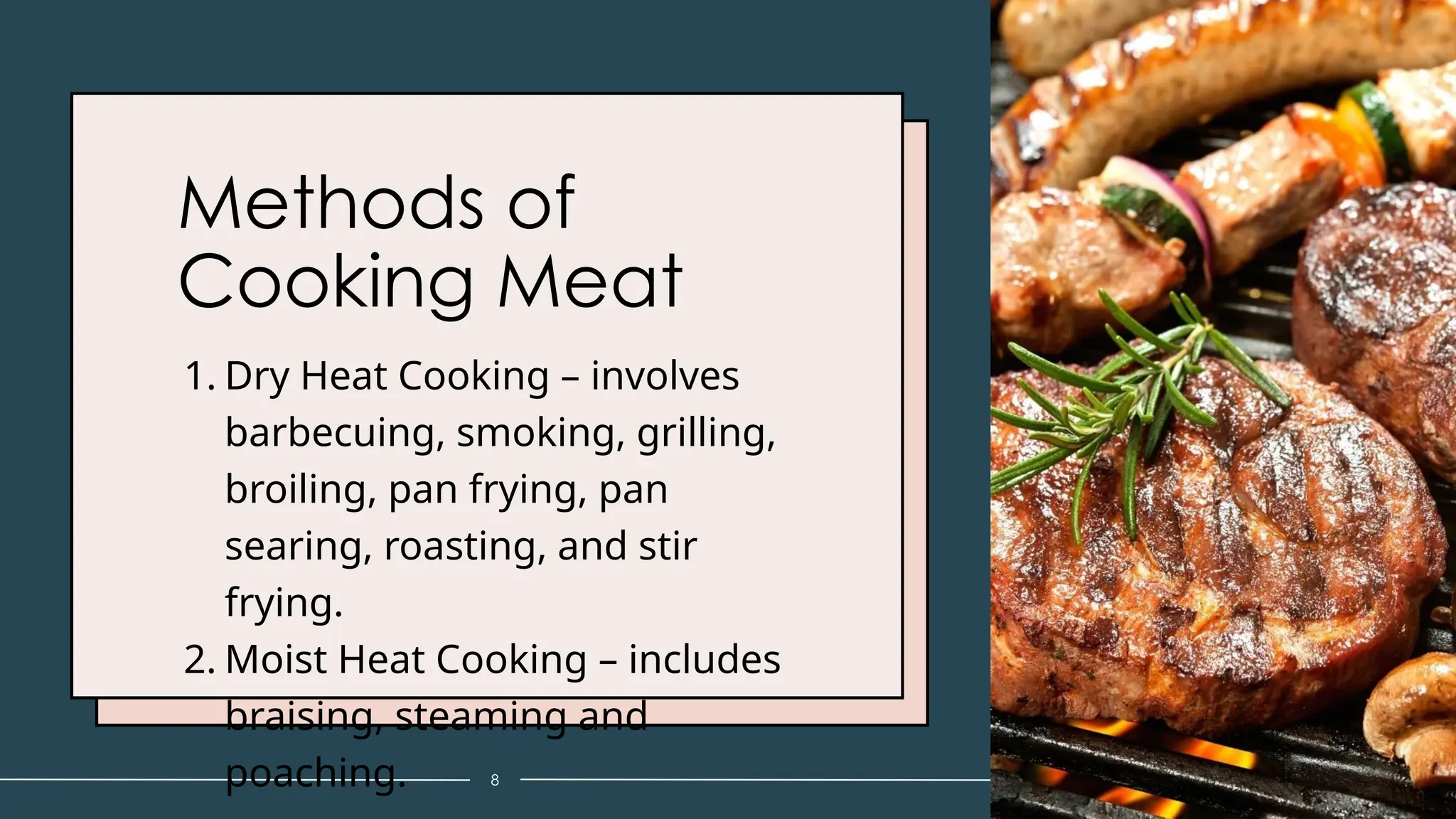 Methods of Cooking Meat - TLE Cookery Lesson | PPTX
