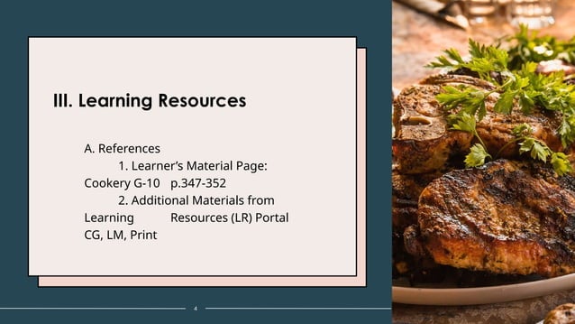 Methods of Cooking Meat - TLE Cookery Lesson | PPTX | Barbecues and ...