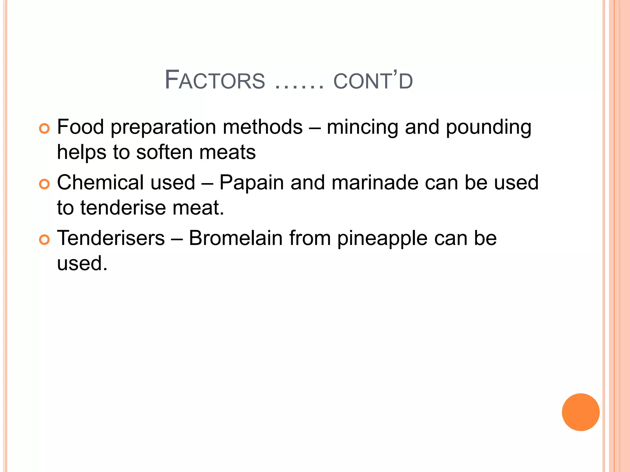 Methods of cooking meat and offal | PPTX