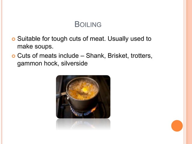 Methods of cooking meat and offal | PPT