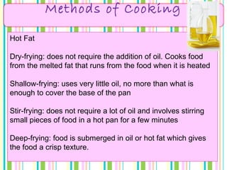Methods of cooking ppt | PPT
