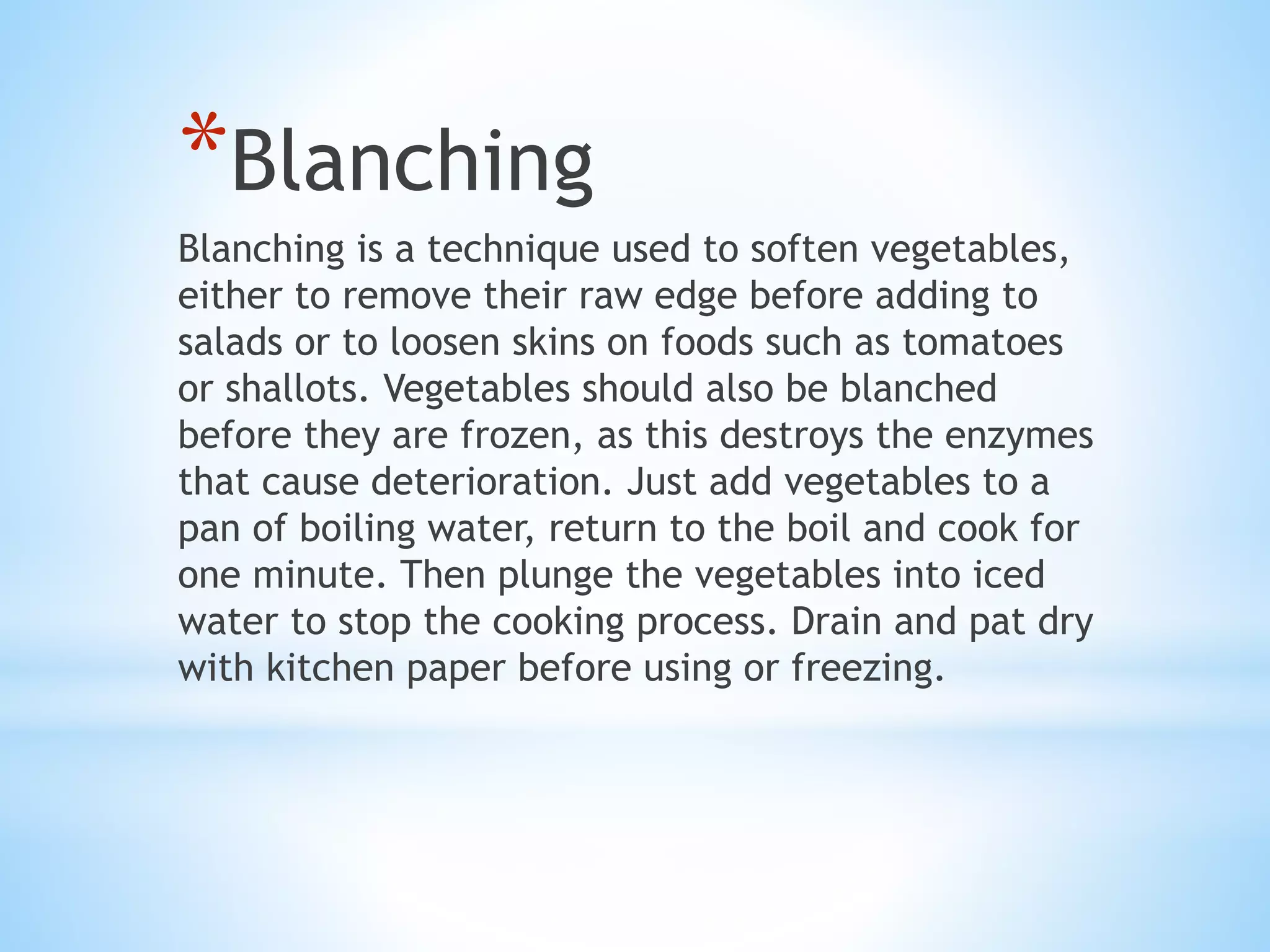 Methods of cooking vegetable dishes | PPTX