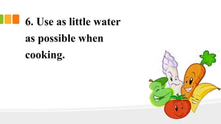 Methods of cooking vegetables | PPTX