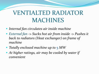 Methods Of Cooling Of Electrical Machines | PPTX