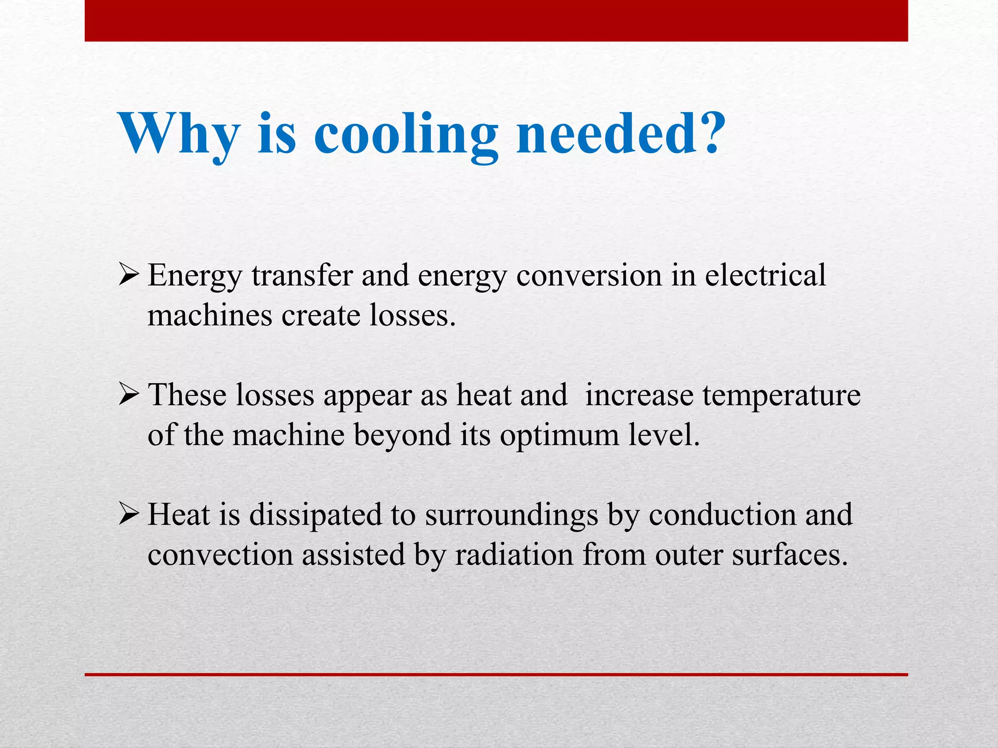 Methods of cooling of electrical machines | PPTX