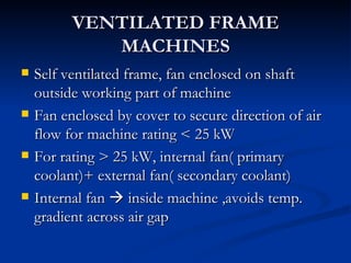 Methods Of Cooling Of Rotating Electrical Machines | PPT