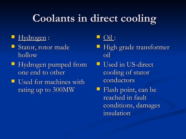 Methods Of Cooling Of Rotating Electrical Machines