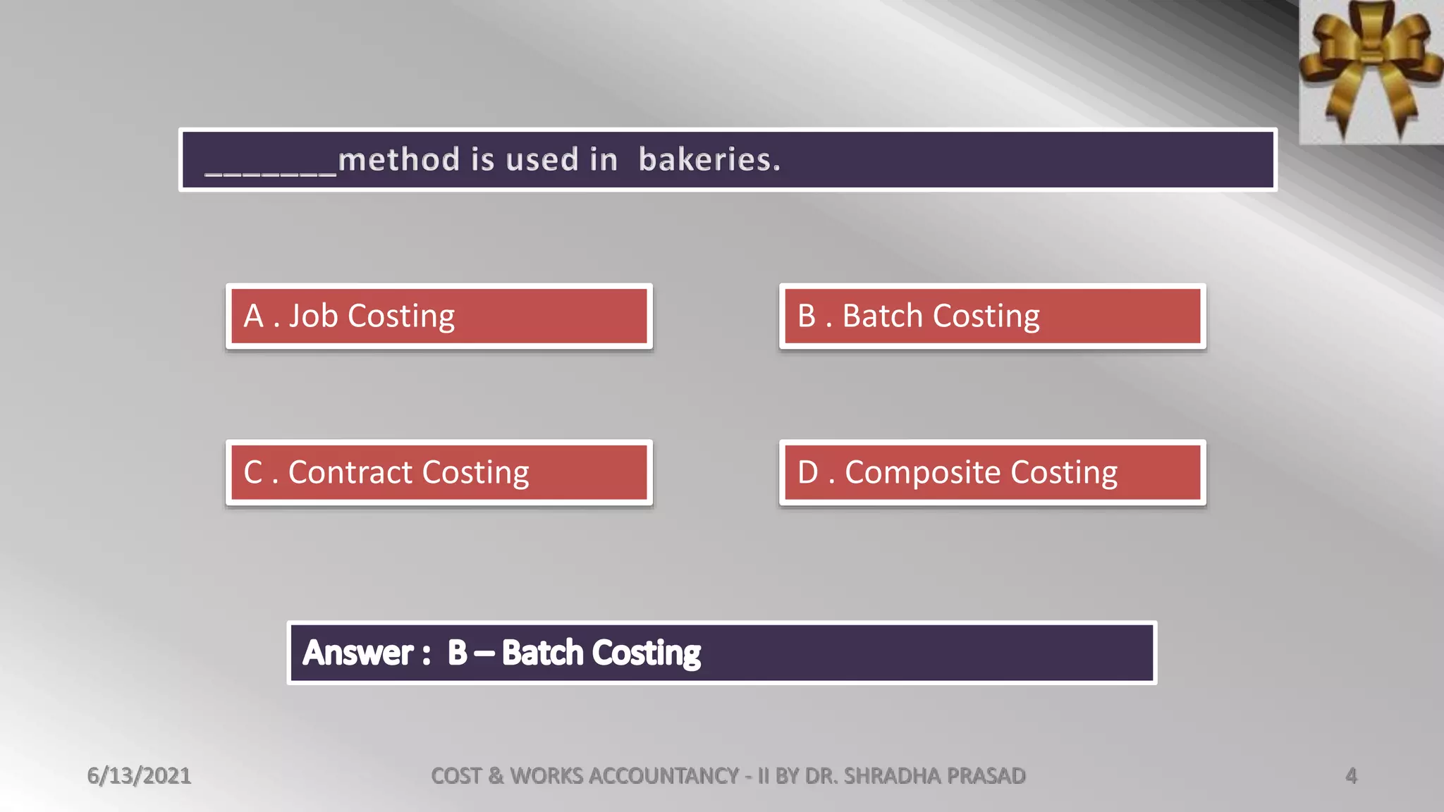 Methods of Costing | PPT