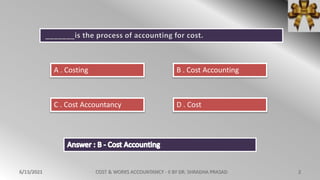 Methods of Costing | PPT