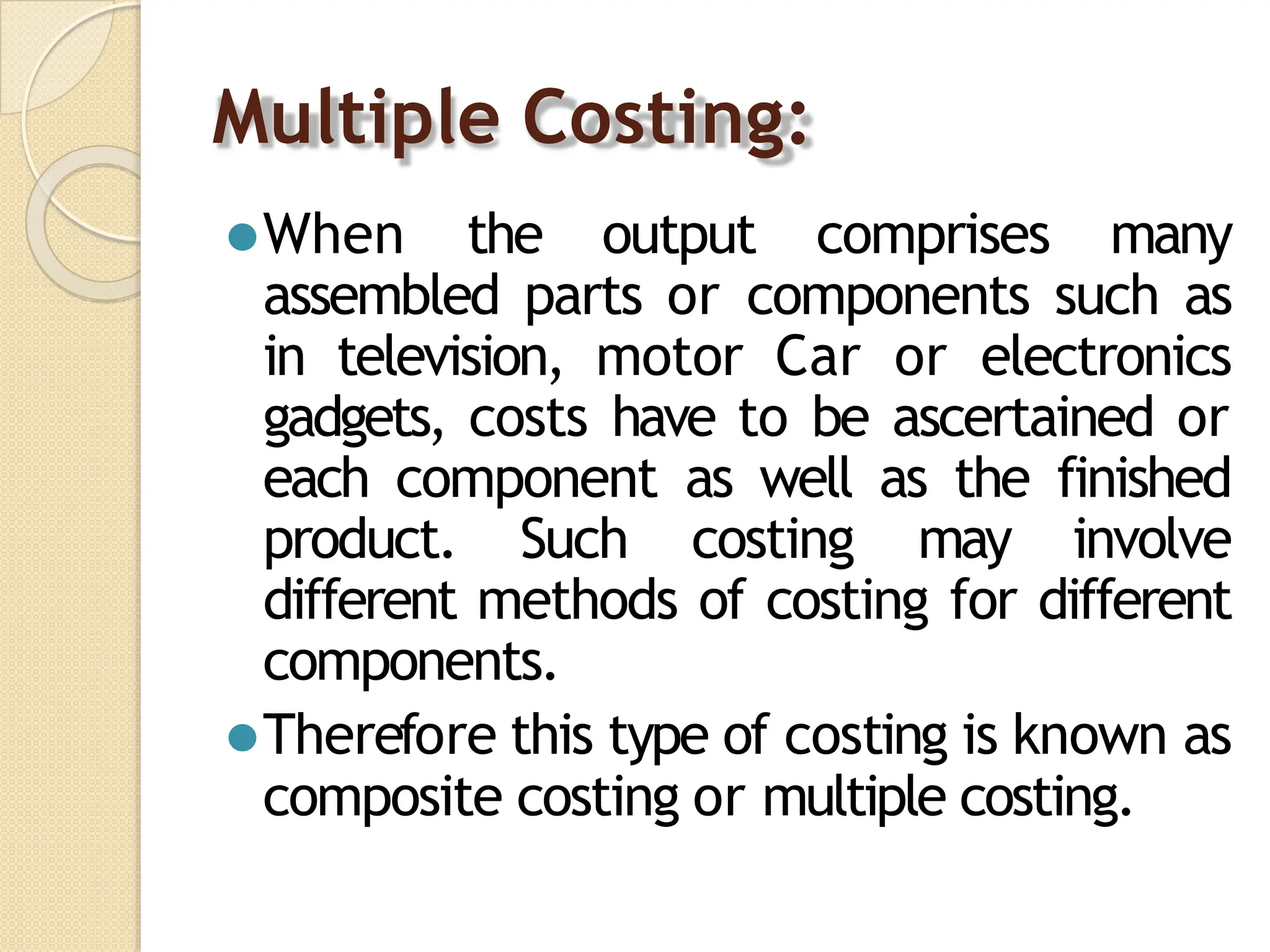 methods of costing.pptx powerpoint presentation | PPTX