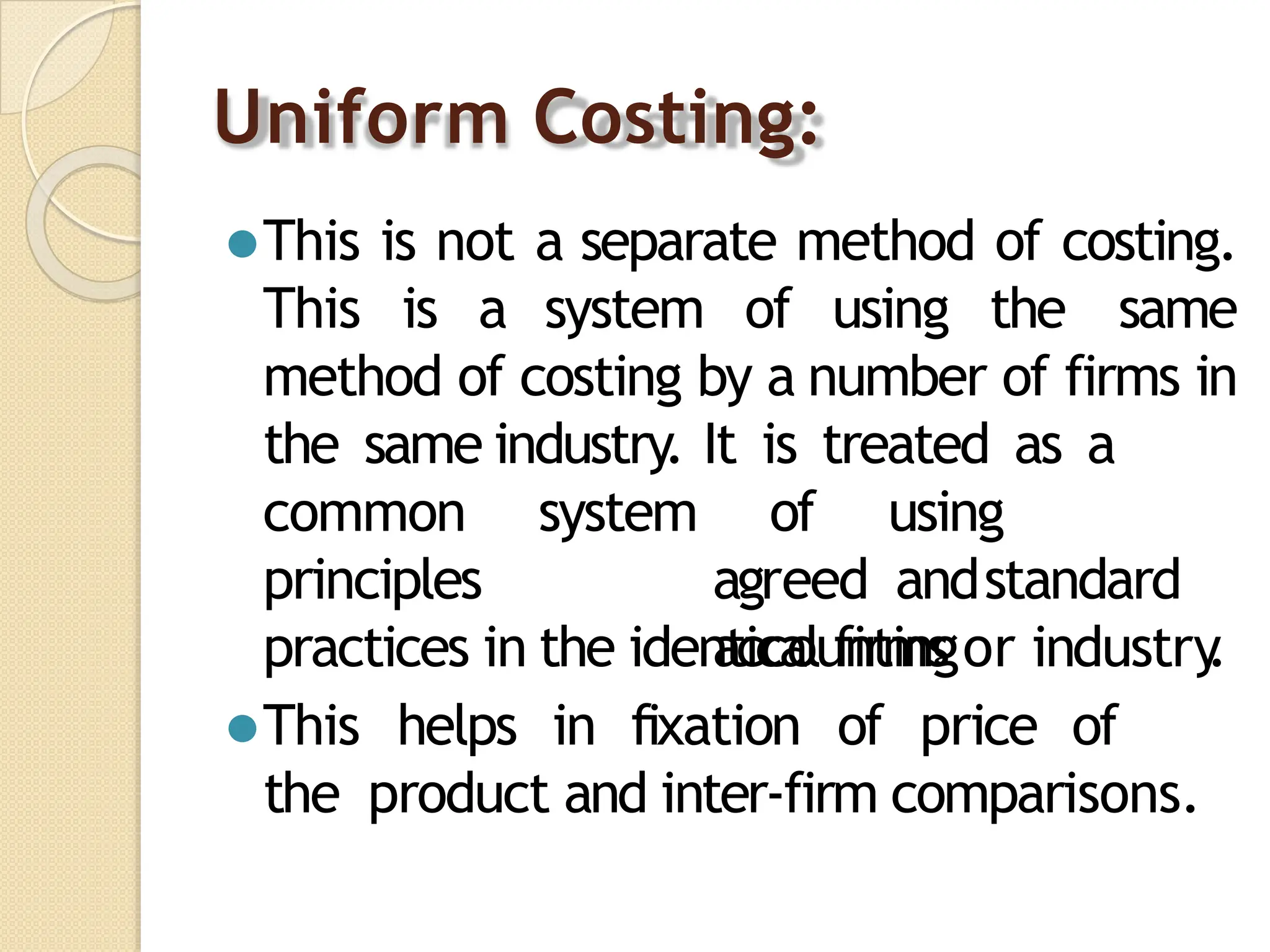 methods of costing.pptx powerpoint presentation | PPTX