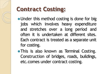 methods of costing.pptx powerpoint presentation | PPTX