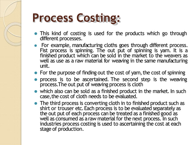 methods of costing.pptx powerpoint presentation | PPTX | Business ...