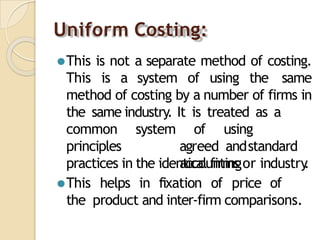 methods of costing.pptx powerpoint presentation | PPTX