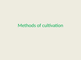 methods of cultivation presentation slides | PPT