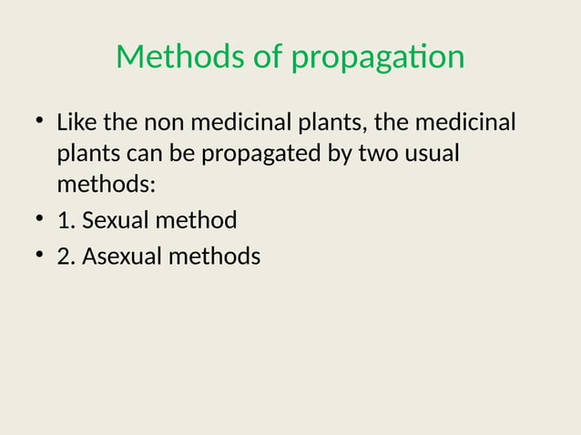 methods of cultivation presentation slides | PPT