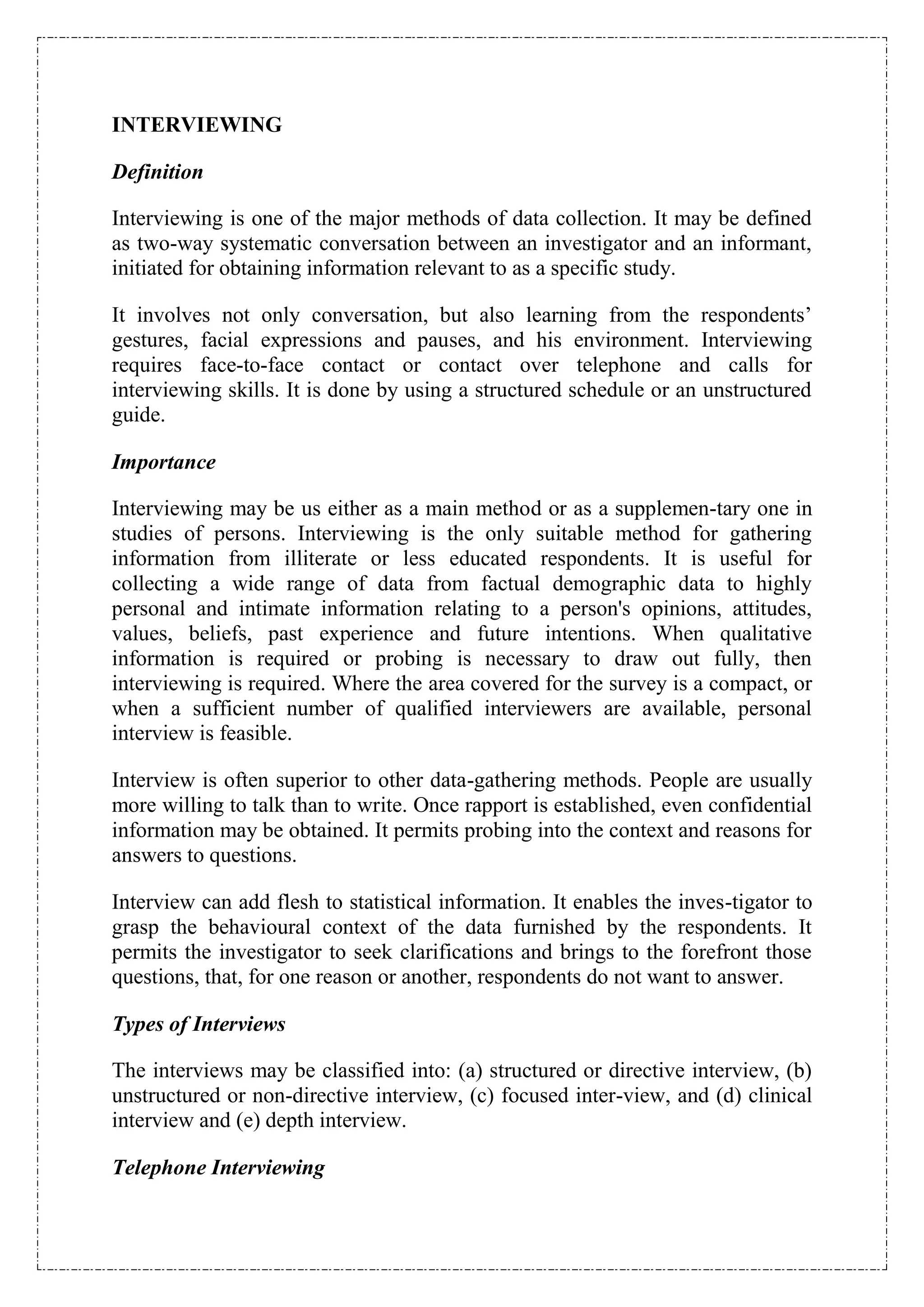 Methods of data collection | DOCX