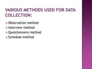 Methods of data collection | PPTX