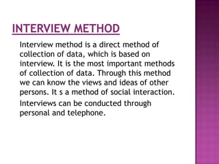 Methods of data collection | PPTX
