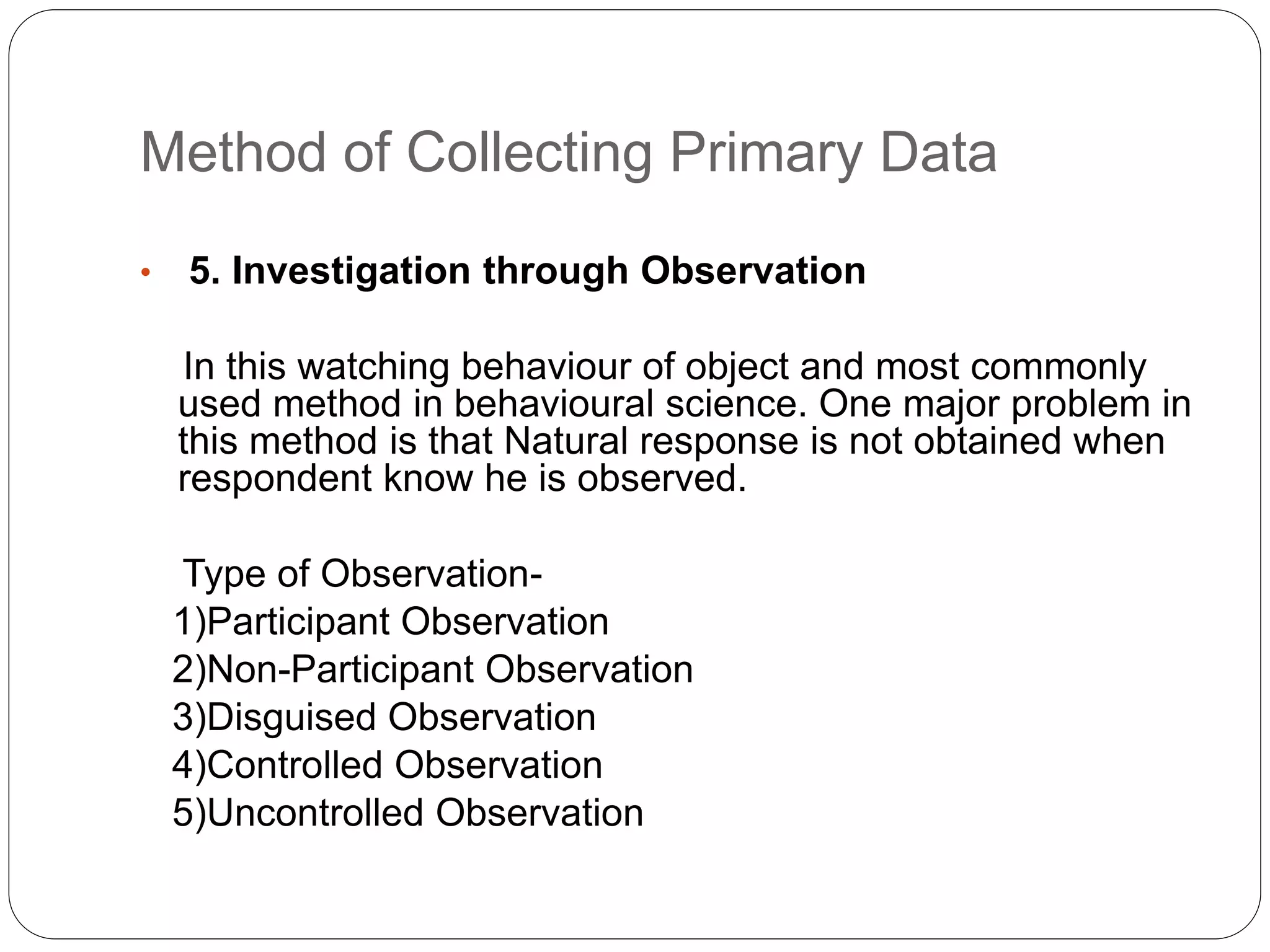 Methods of data collection | PPTX