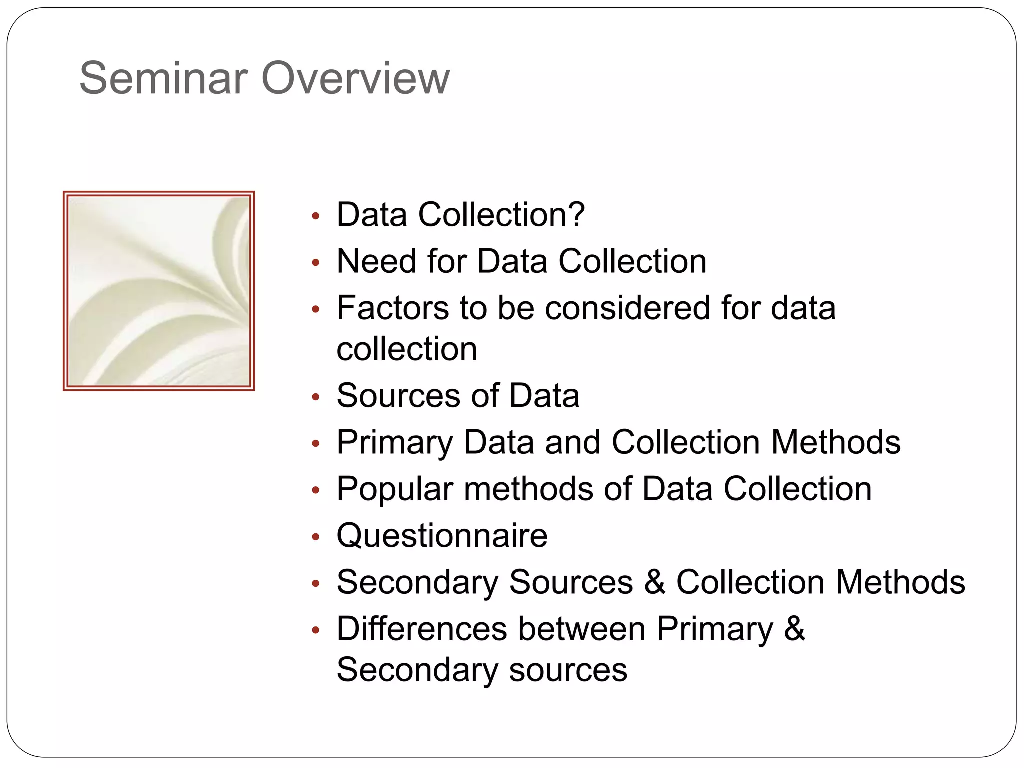Methods of data collection | PPTX