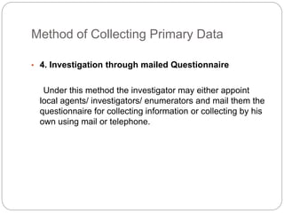 Methods of data collection | PPTX
