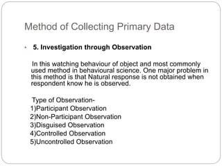 Methods of data collection | PPTX
