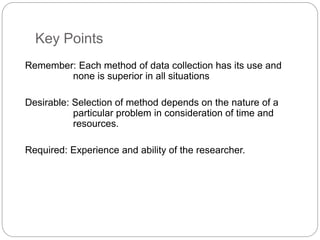 Methods of data collection | PPTX